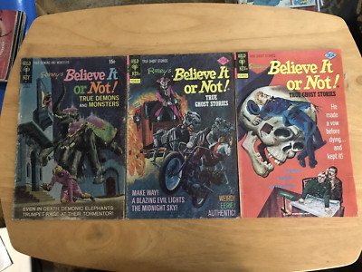 Lot of 12 Gold Key Bronze Age Horror Comics Grimm's Ripley's and Boris ...