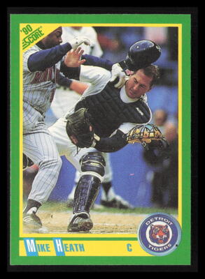 Mike Heath 1990 Score #172 Detroit Tigers | eBay