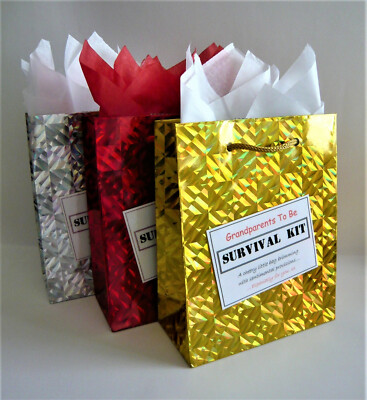 Grandparent To Be SURVIVAL KIT Fun Novelty New Baby Shower Gift ...