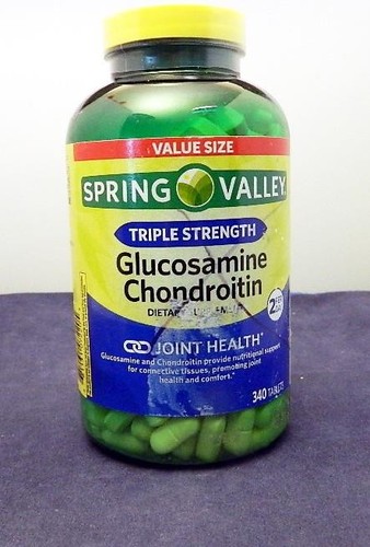 340 ct Spring Valley Ext Strength 1500mg Glucosamine Chondroitin Exp 9/ ...