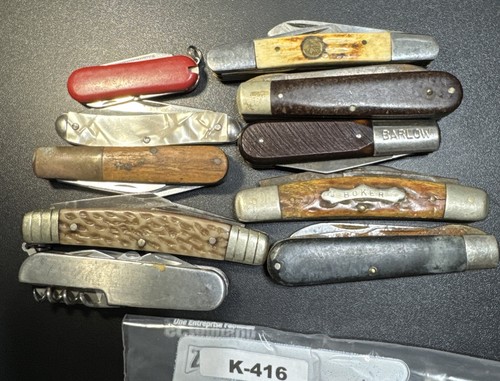 COOL BEANS: Lot of 10 Assorted Pocket Knives w/ Barlow, Boker, MORE K-416 | eBay