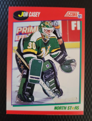 1991-92 Score Canadian JON CASEY Minnesota North Stars Hockey NHL Card ...