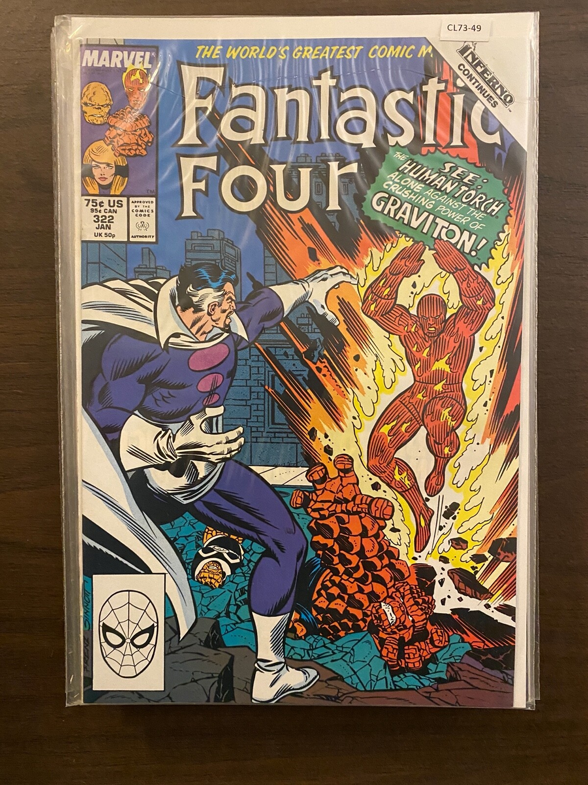 Fantastic Four #322 1989 High Grade 9.2 Marvel Comic Book CL73-49 | eBay