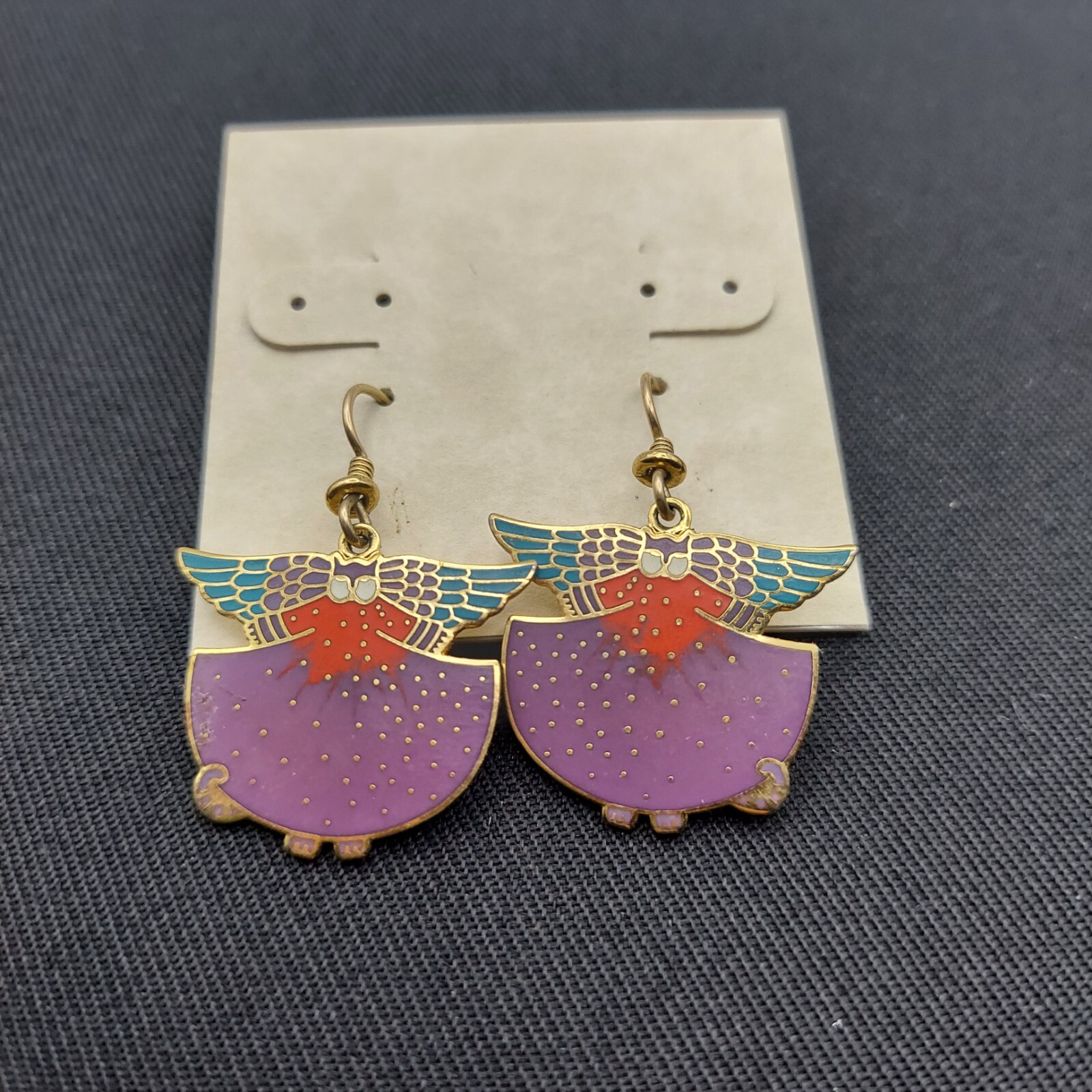 Laurel Birch Angelicat Earrings- Signed Vintage 80's Fun Jewelry | eBay