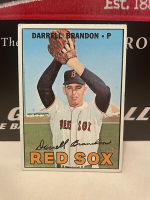 1967 Topps Baseball Card Darrell Brandon #117 EX/NM Condition Combined ...