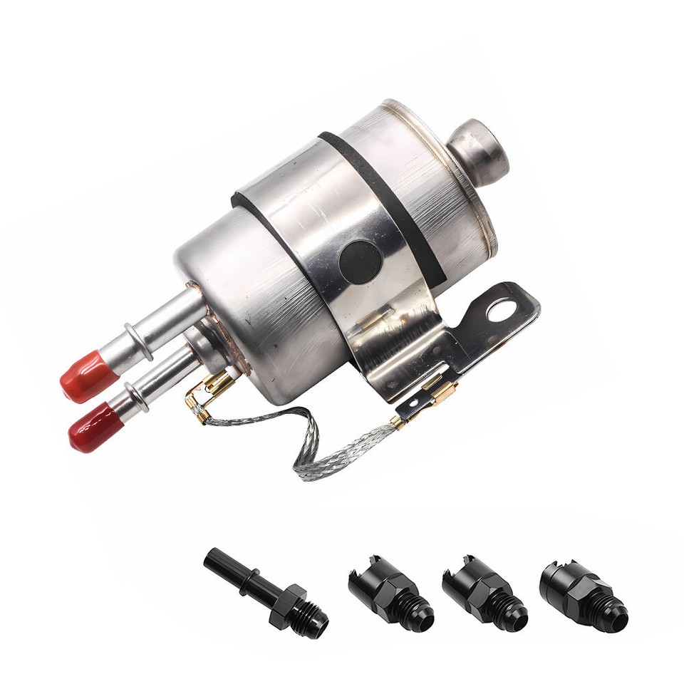 Walbro TI 255LPH Inline LS Swap High Pressure EFI Fuel Pump w/Install ...