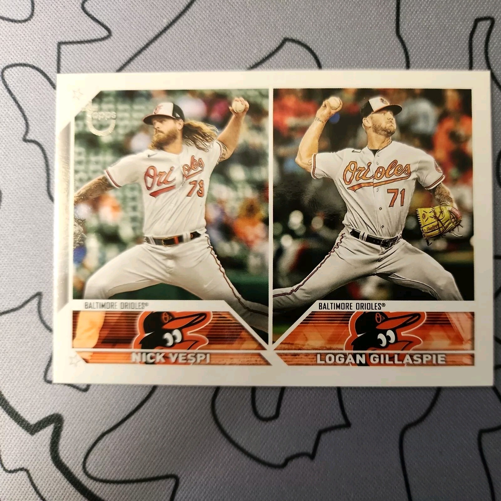 2023 Nick Vespi Logan Gillaspie /99 Topps Update Rookie Combo vintage ...