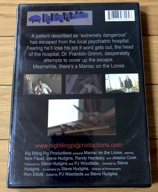 MANIAC ON THE LOOSE (2008) - Indy Horror - Brand New DVD - Ships Ground ...