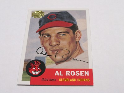 Al Rosen Topps Autographed Baseball Card | eBay