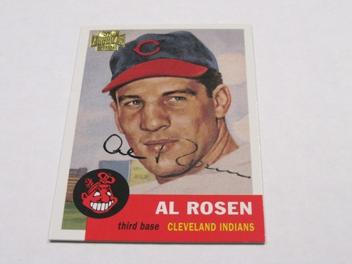 Al Rosen Topps Autographed Baseball Card | eBay