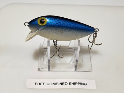 Vintage Pre Rapala Storm Thin Fin Silver Shad Blue Scale 3" Crankbait ...