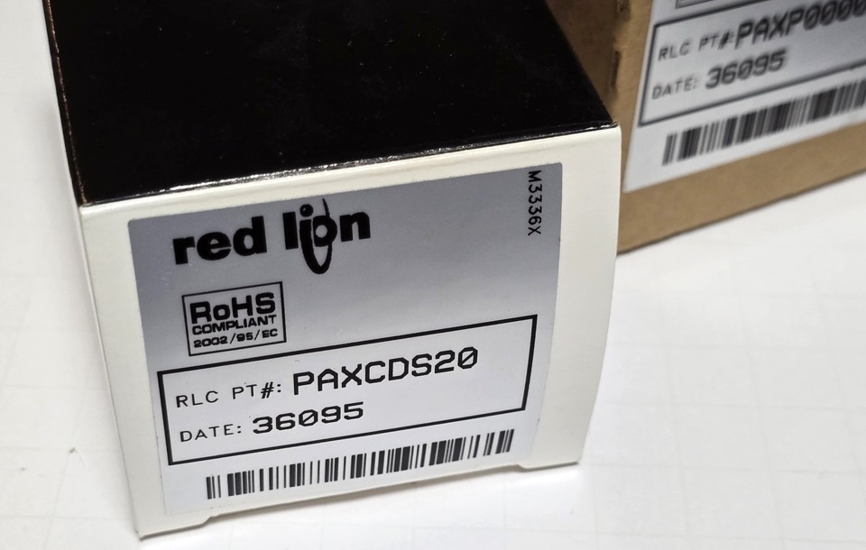 Red Lion PAXP0000 Digital Panel Meter PAXP w/ PAXCDS20 Quad Relay - New ...