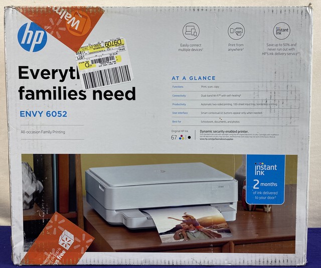 HP ENVY 6052 All-In-One Color Inkjet Printer for sale online | eBay