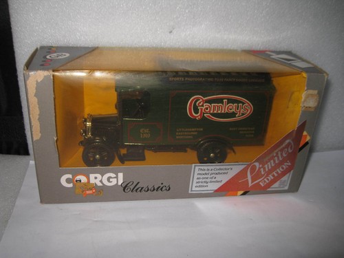 CORGI CLASSIC THORNYCROFT DELIVERY TRUCK GAMLEYS GREEN MADE IN GB #929 ...