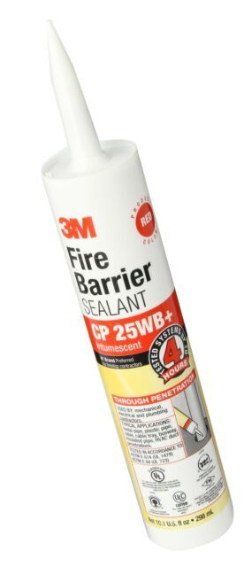 3M 10.1 Oz. 4 Hour Fire Barrier Sealant, Red 12 pk 51115116384| eBay