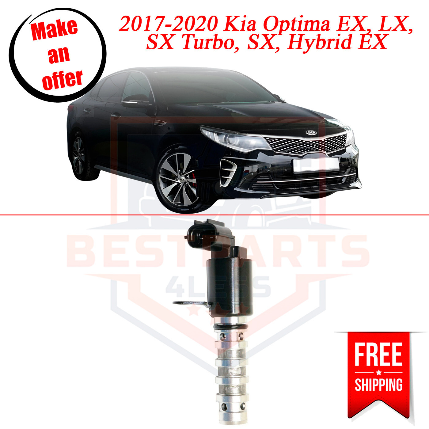 New Variable Timing Solenoid 243752G500 for 2011-2016 Kia Optima EX, LX ...