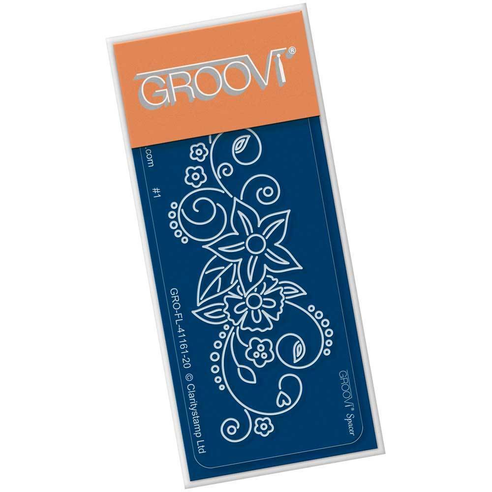 Clarity Stamps Groovi Parchment Embossing A6 Plate Tina's Floral ...