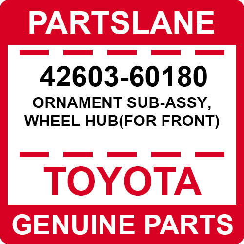 42603-60180 OEM Land Cruiser Set of 4 Toyota Ornament for sale online ...