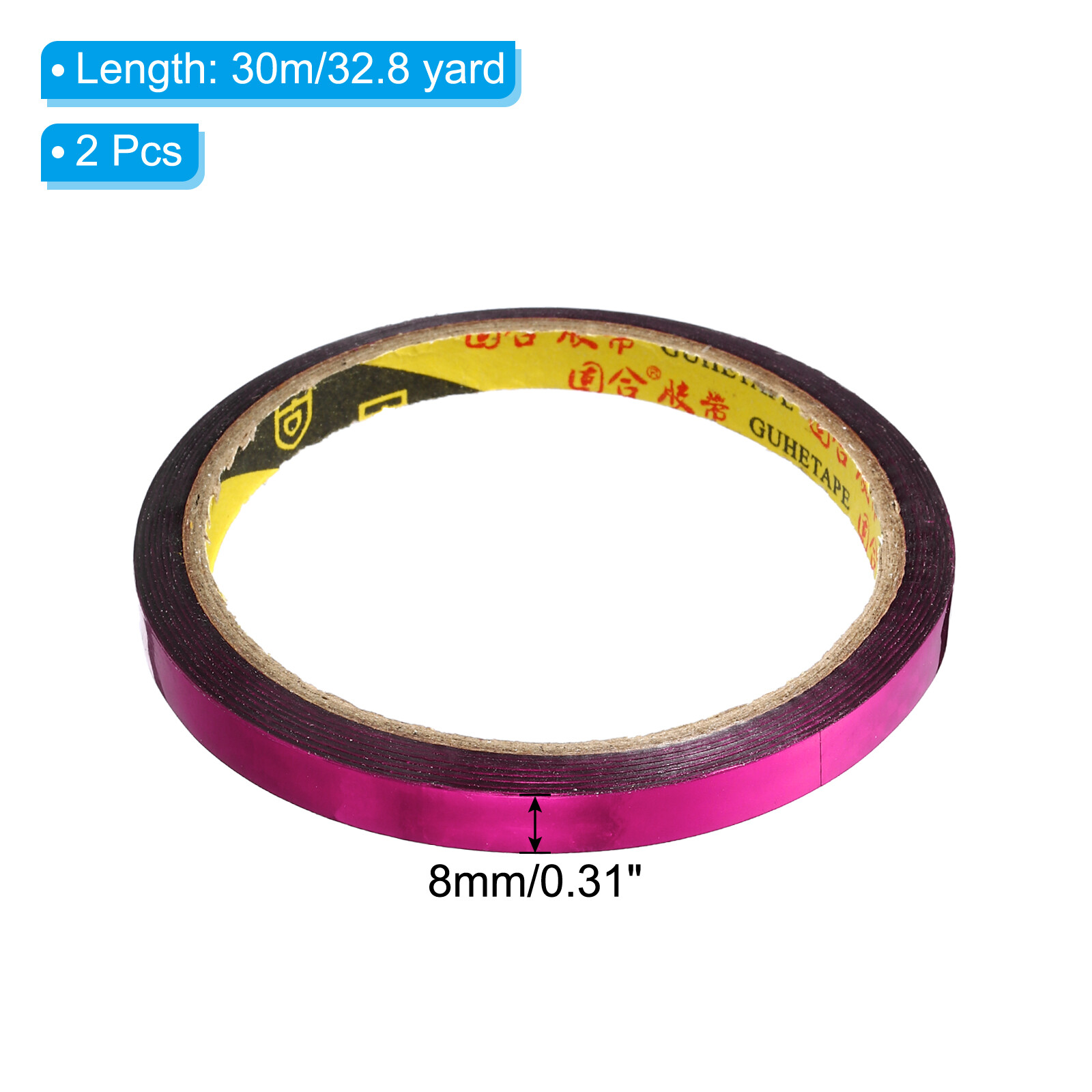 Prisme Ruban 8mm x 30m, 2 Set Holographique Réfléchissant Autoadhésif ...