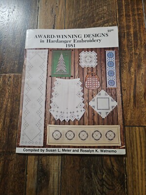 VINTAGE Award-Winning Designs in HARDANGER Embroidery 1981 Pattern Book ...