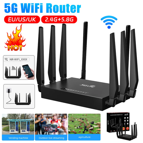 Australian 5G 4G Industrial Grade Modem Wifi Router 1200Mbps 8 Antenna ...