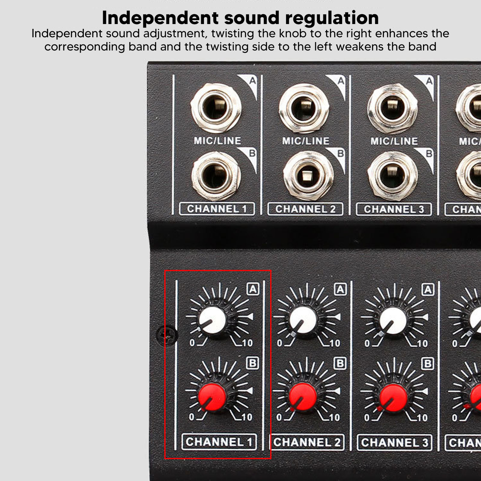 MIX5210 Sound Mixer Digital Mixer 10 Channel Compact Studio Mixer ...