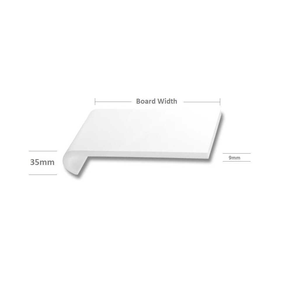 Window Sill Capping Board Plastic Bullnose Window Cill Sill Cover Board ...