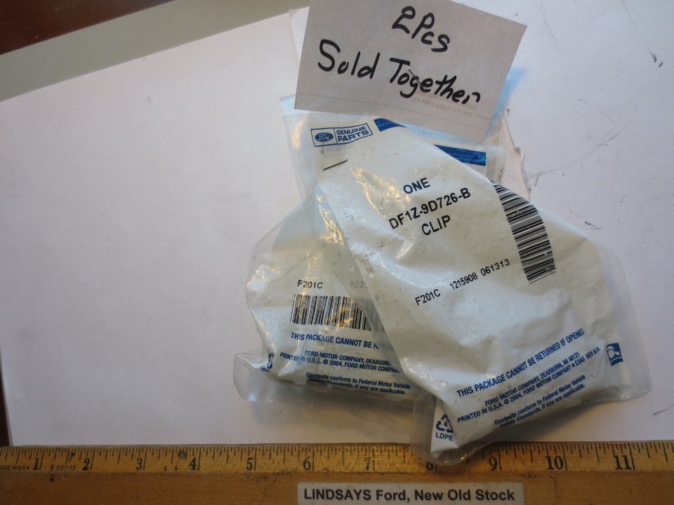 2 UNOPENED OEM PIECES IN 4 FORD BAGS "CLIP" CRUISE CONTROL CABLE, DF1Z ...