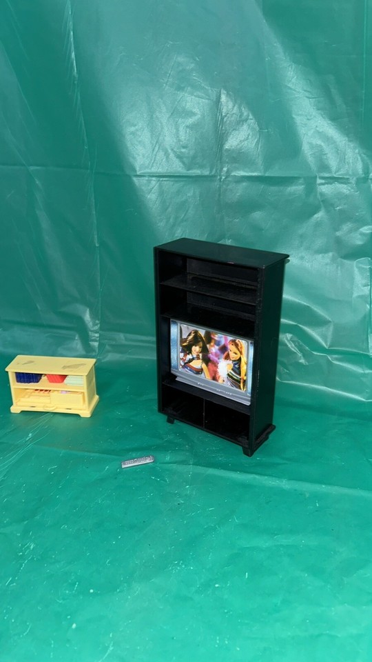 Barbie TV Set With Remote And Shelves | eBay