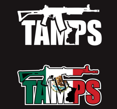 Tamaulipas with gun AK 47 Decal Car Window Laptop Tamps Vinyl Sticker ...