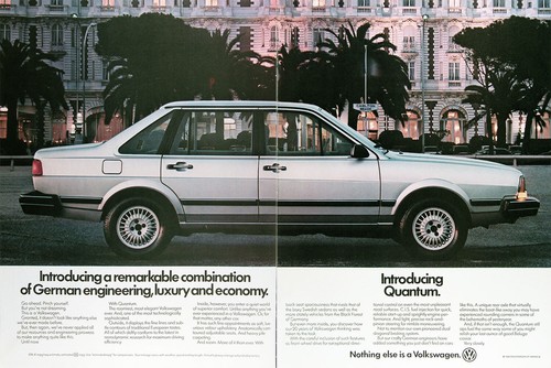 1982 VOLKSWAGEN VW QUANTUM Sedan Genuine Vintage Ad ~ FREE SHIPPING! | eBay