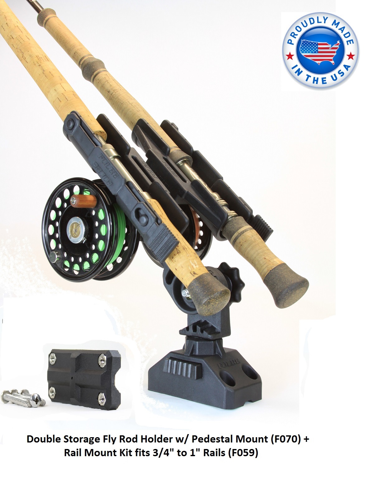 Folbe Fly Rod Storage Rack Holder for Pontoons Float Tubes Inflatable ...