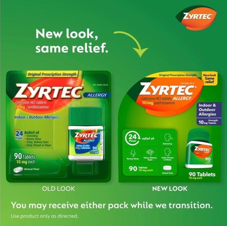 Lot of 20 Zyrtec Allergy Treatment Tablets - 10mg - 90 ct | eBay