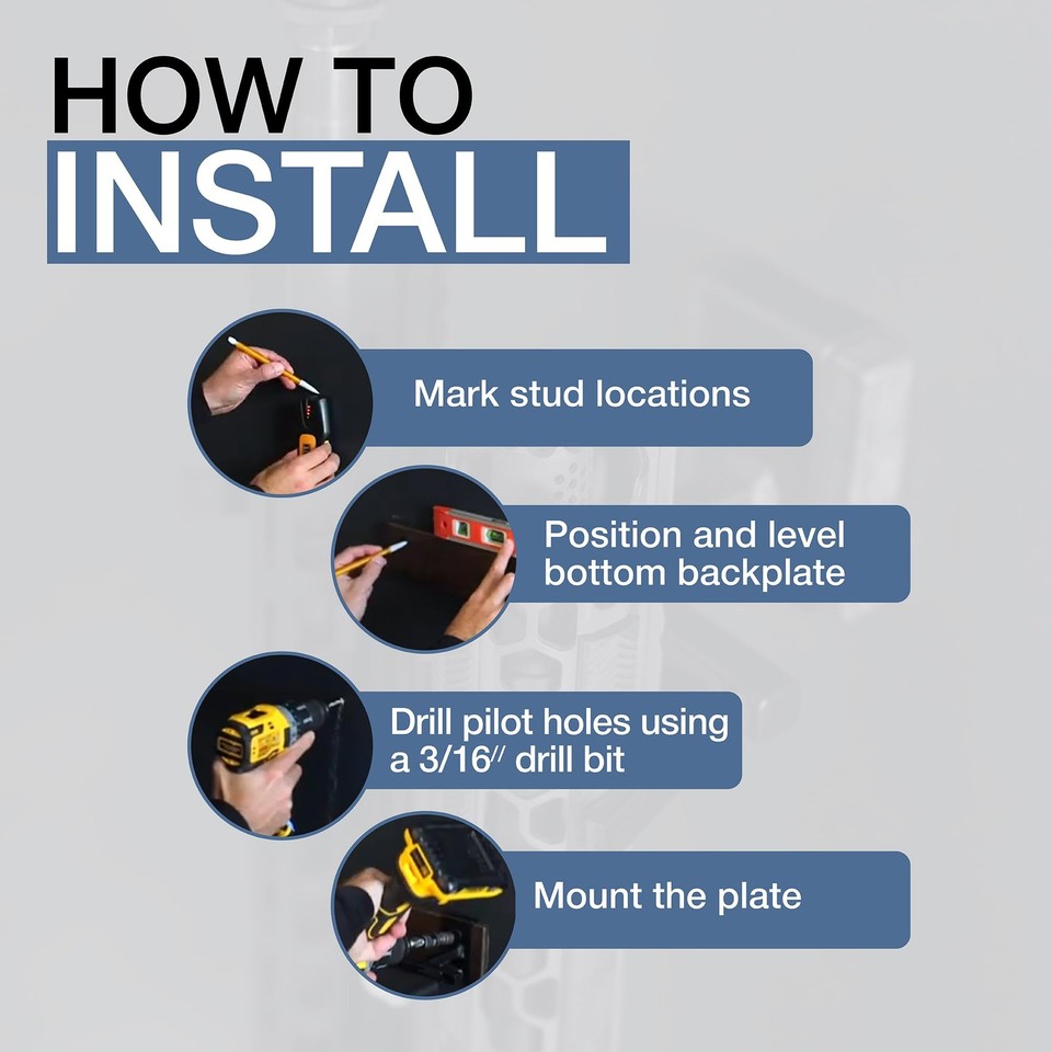 BLAT Indoor 2 Gun Rack for Wall – Vertical Gun Rack Wall Mount, Rifle ...