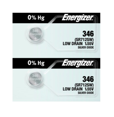 Energizer 346 SR712SW Silver Oxide Watch Battery (2 Pack) | eBay