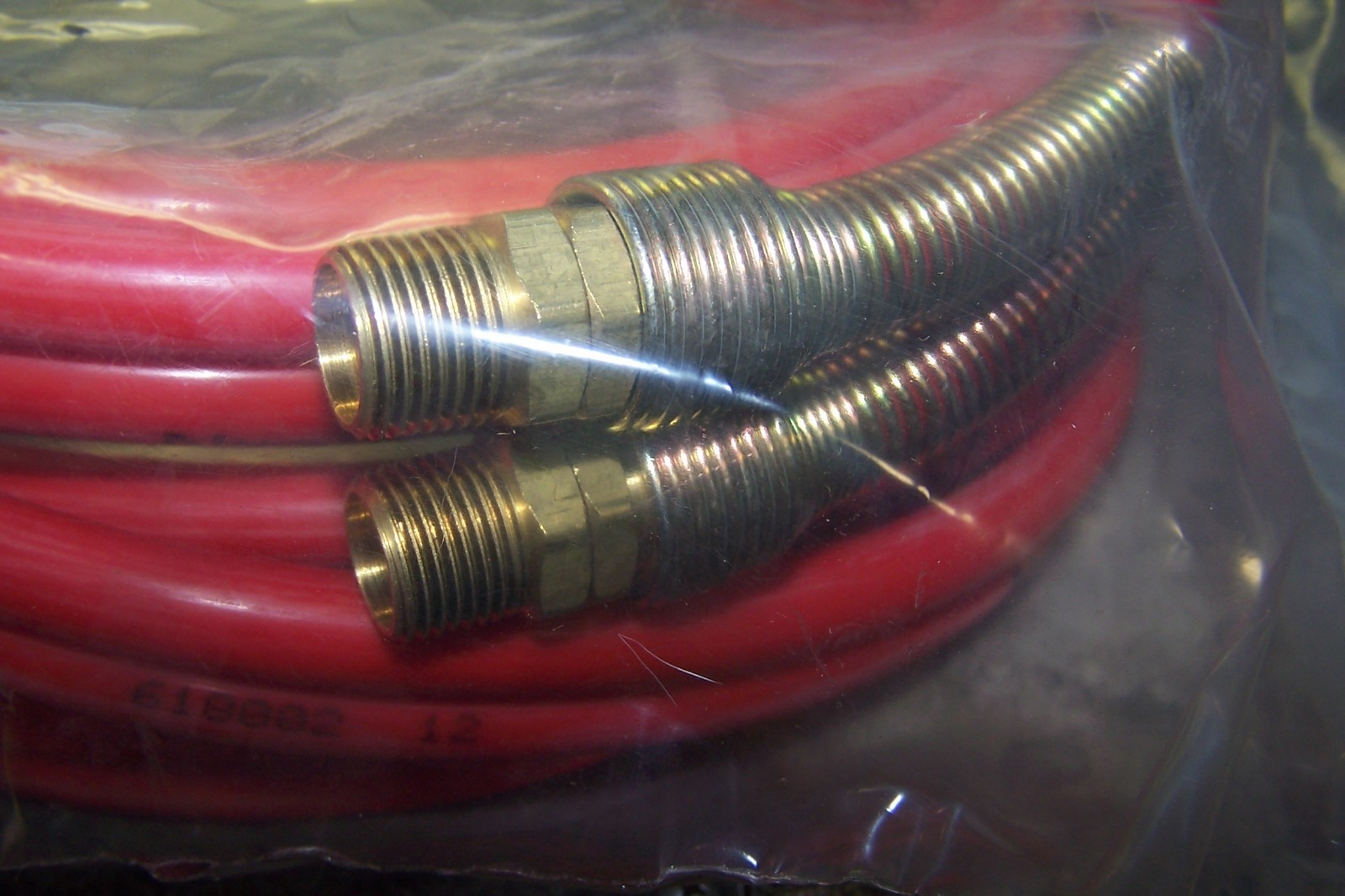 NEW NYCOIL HOIST TWIN COILED AIR LINE 15 FT 3/8 NPT MALE SWIVEL BOTH ...