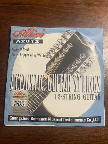 A2012 12-String Acoustic Guitar Strings Set,Stainless Steel,Copper ...