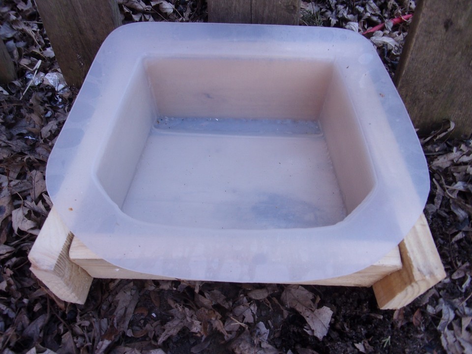 set of 2 retaining wall brick concrete mold 100 mil poly plastic 8" x 6 ...