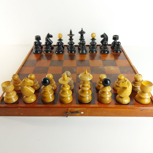 Vintage Hungarian Wooden Chess Set 1954 | eBay