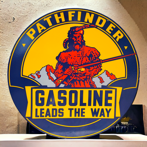 30" Pathfinder Porcelain Sign / Gasoline / Petroliana / Garage Sign ...