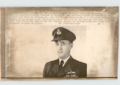 CANADIAN Lt Col John Victor Watson Accused of Spying on SOVIETS 1968 ...