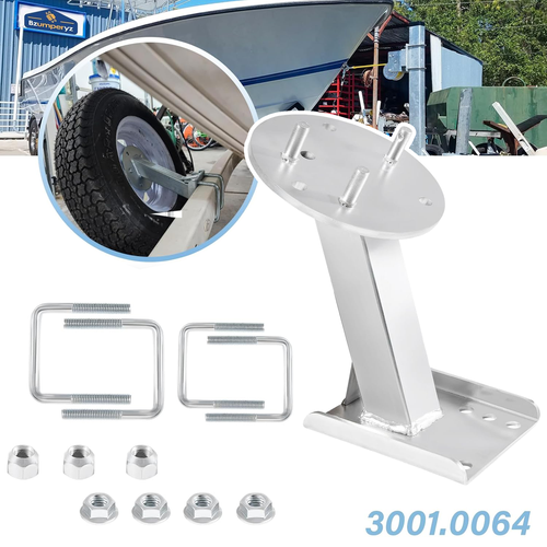 Spare Tire Carrier for Shorelander/ Boat Trailer Frame Mount Fit 4 5 6 ...