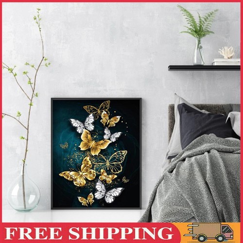 DIY Cotton Thread Butterflies Printed Art Full Cross Stitch Handicraft ...