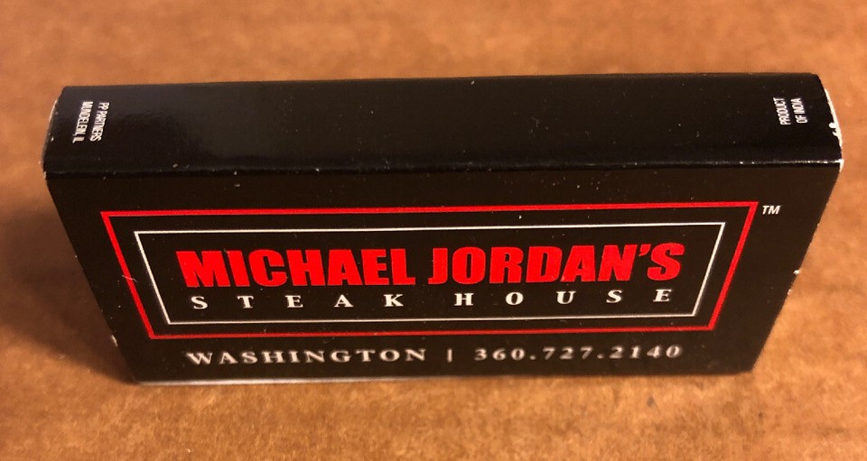 Michael Jordan Michael Jordan’s Steakhouse, Washington, Box Of Matches ...