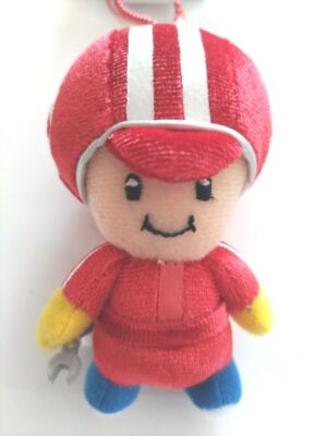 Super Nintendo World Mario Kart Moters Toad Plush Keychain UNIVERSAL ...