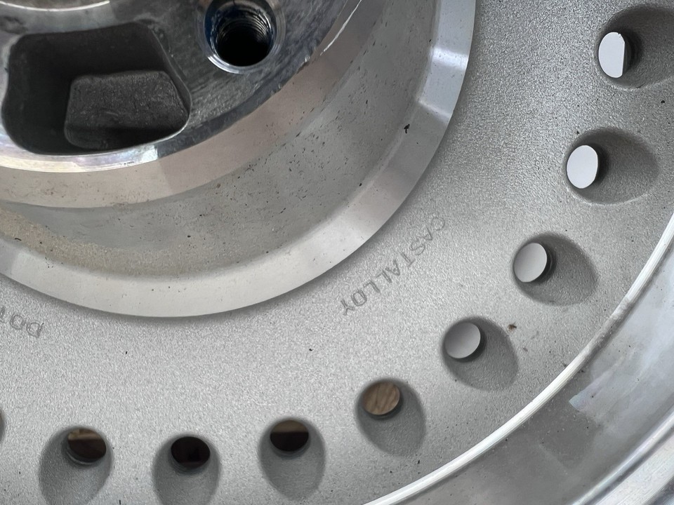 Harley Softail FLSTF Fat Boy Front & Rear Solid Wheel Rim 17x3.5 17x6 ...