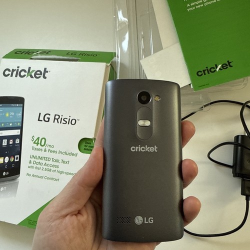 Cricket Wireless LG Risio 8GB Prepaid Smartphone, Gray | eBay