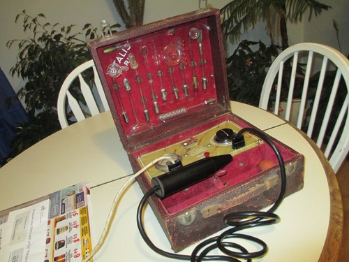 Vintage Nikola Tesla 1920's VITALIS Violet Ray 11 Electrodes "Working ...