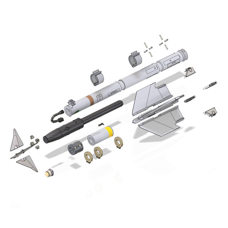 3d printed AIM-9L Sidewinder Missile Model – Scale Replica Display Prop ...