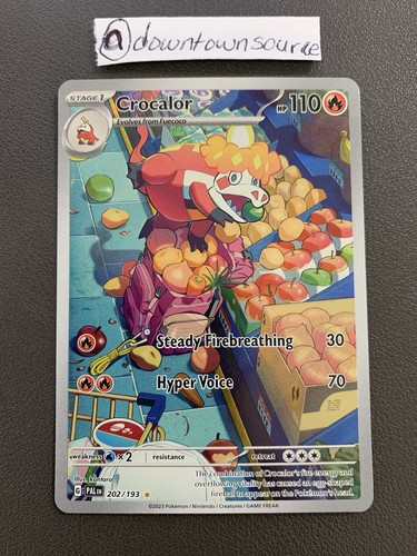 Crocalor 202/193 Alt Art Illustration Rare S&V Paldea Evolved Pokemon ...